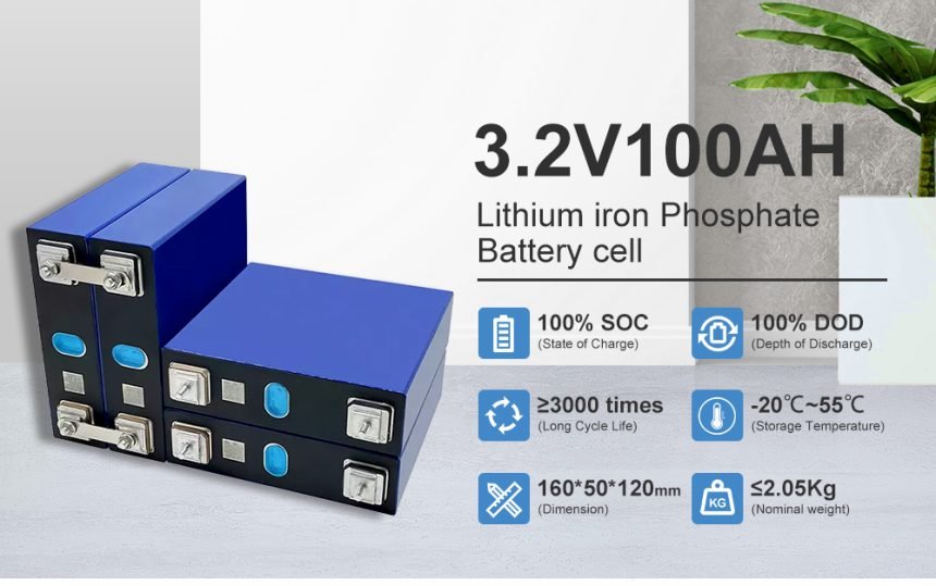 ANC Anchi Grade A Prismatic 100Ah LiFePo4 Lithium Battery - High ...